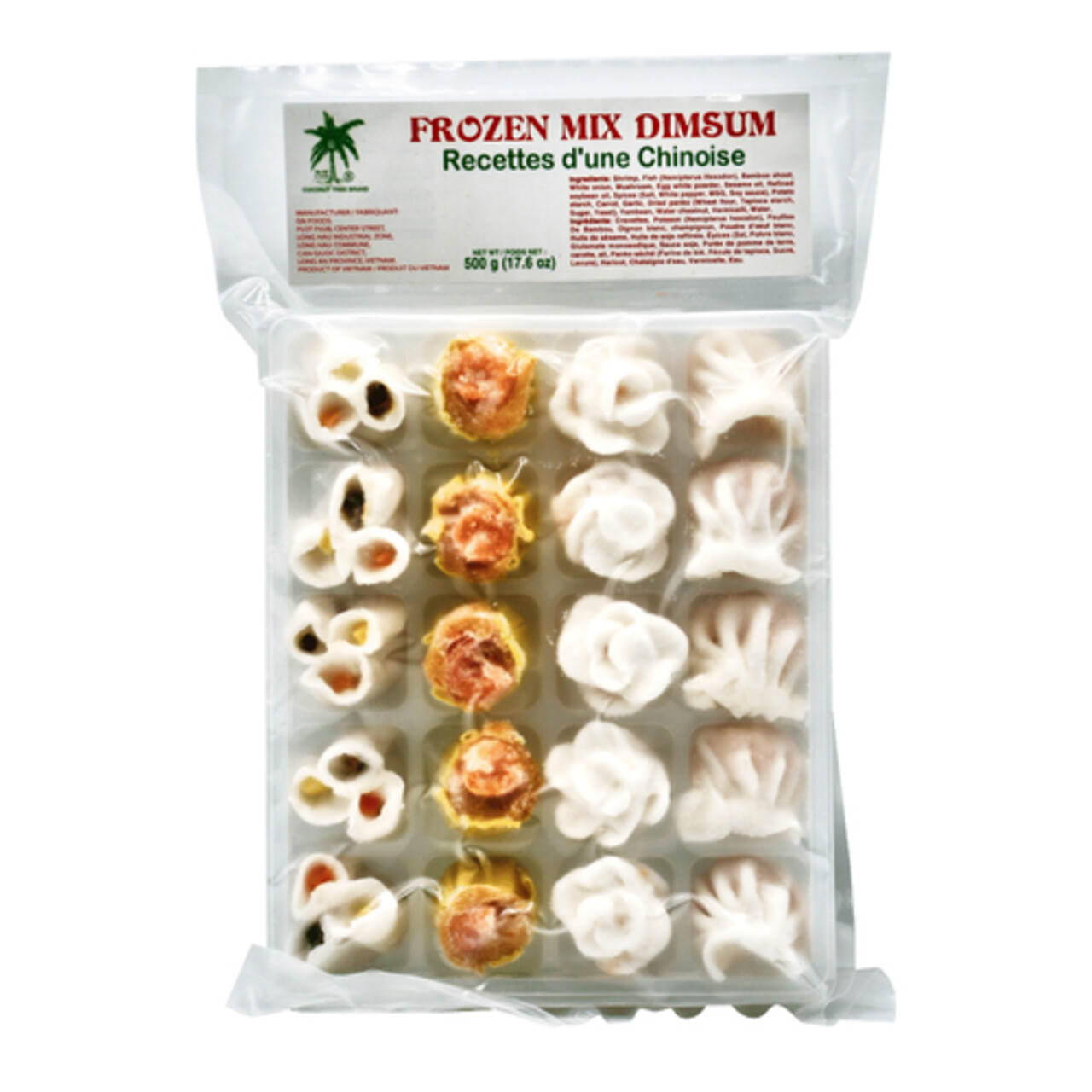 Coconut Tree Frozen Dim Sum Mix 500 g - Voilà Online Groceries & Offers