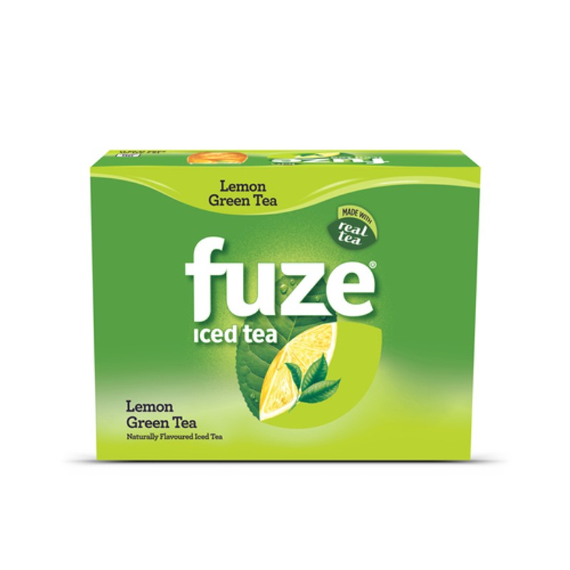 Fuze Naturally Flavoured Iced Tea Lemon Green Tea 12 x 341 ml (cans ...