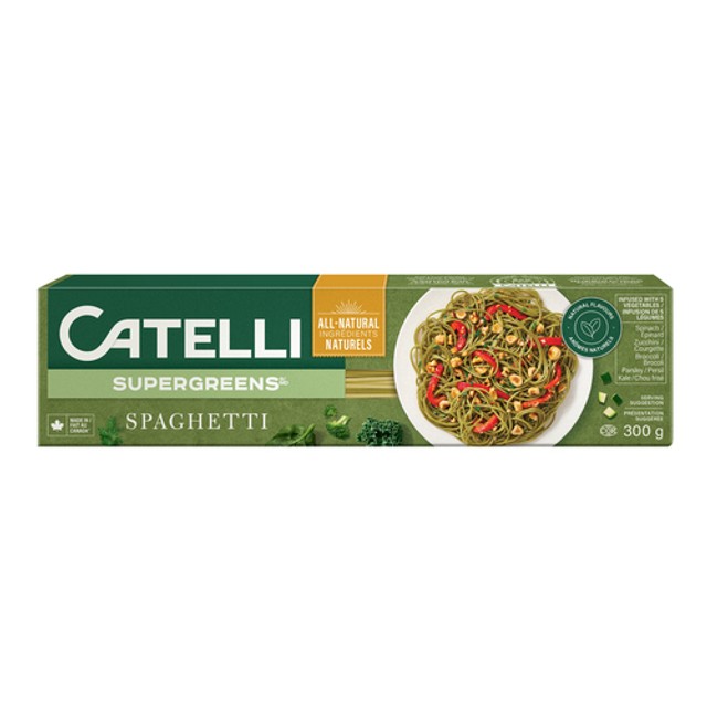 Catelli Pasta Supergreens Spaghetti 300 g - Voilà Online Groceries & Offers