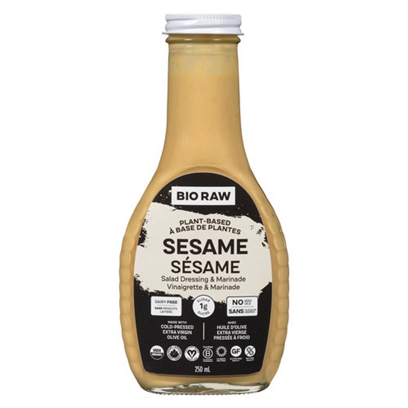 Bio Raw Plant Based Salad Dressing & Marinade Sesame 250 ml - Voilà ...