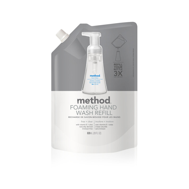 Method Foaming Hand Wash Refill Free + Clear 828 ml - Voilà Online ...