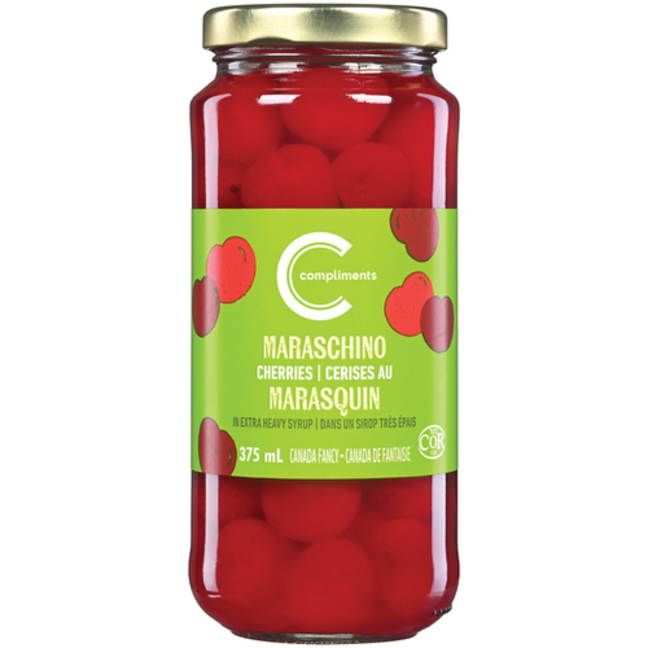 Compliments Maraschino Cherries In Extra Heavy Syrup 375 ml - Voilà ...
