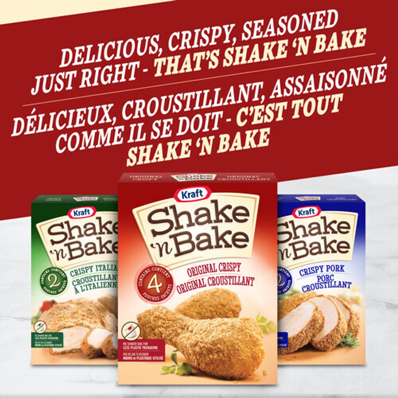Kraft Shake 'N Bake Coating Mix Original Crispy 283 g - Voilà Online ...
