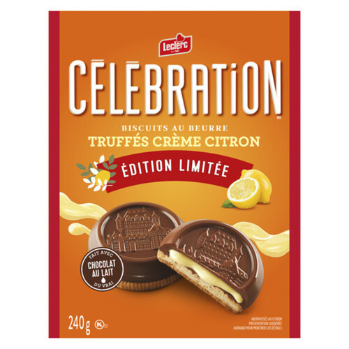 Leclerc Celebration Cookies Lemon Creme Truffle 240 g - Voilà Online ...