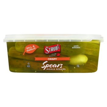 Strub's Dill Pickle Spears Crispy Garlic & Dill 1 L - Voilà Online ...