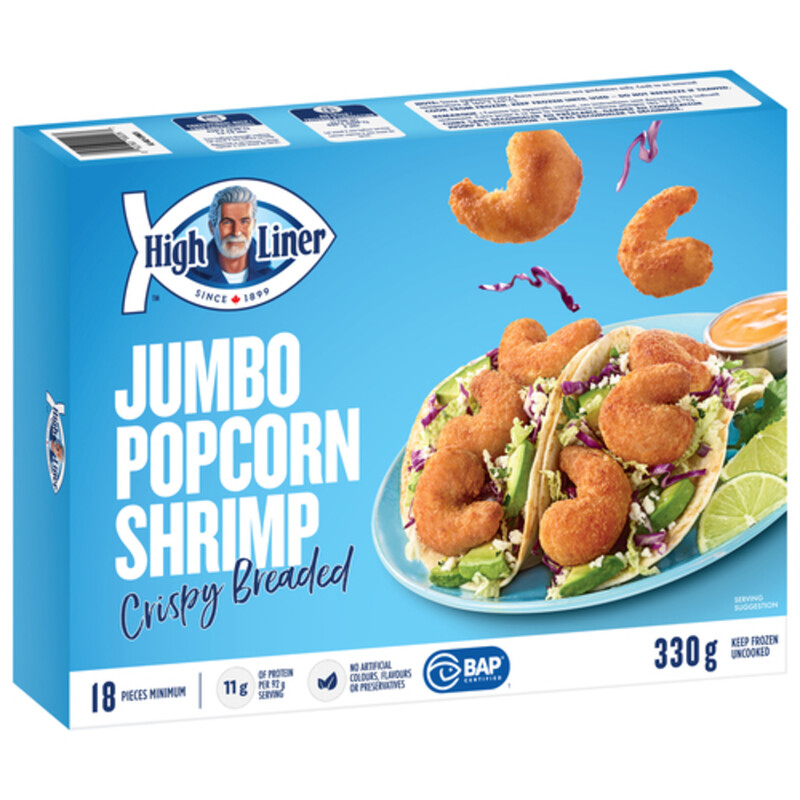 High Liner Frozen Popcorn Shrimp Jumbo Crispy Breaded 330 g - Voilà ...