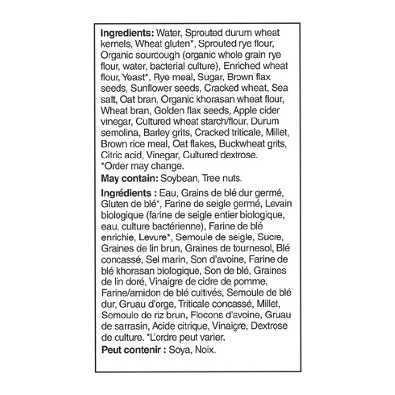 Stonemill Bakehouse Honest Wellness Sprouted Rye & 12 Grains Bread 454 ...