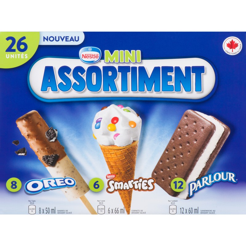 Nestlé Minis Ice Cream Variety Pack 26 EA - Voilà Online Groceries & Offers