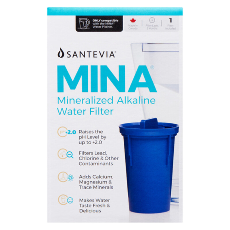 Santevia Mina Pitcher Water Filter 1 EA - Voilà Online Groceries & Offers