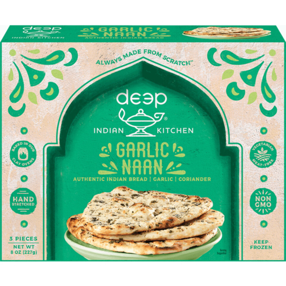 Deep Naan Family Pack Garlic 898 g (frozen) - Voilà Online Groceries ...