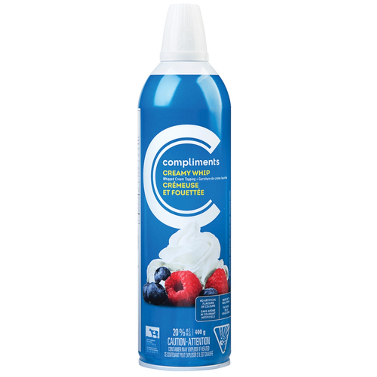 Compliments Regular Whipped Cream 400 g - Voilà Online Groceries & Offers
