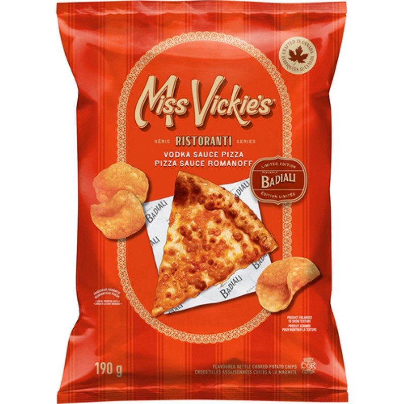 Miss Vickie's Kettle Cooked Potato Chips Vodka Sauce Pizza Flavoured ...