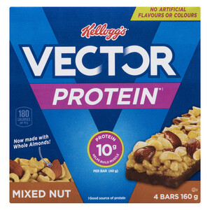 Kellogg's Vector Protein Bars Mixed Nut 4 x 40 g - Voilà Online ...