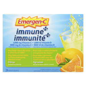 Emergen-C Immune Plus Nutritional Supplements Citrus 24 EA - Voilà ...