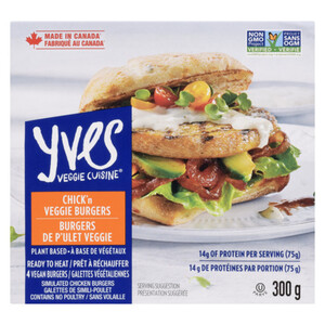 Yves Veggie Cuisine Veggie Chick'n Burgers 300 g - Voilà Online ...