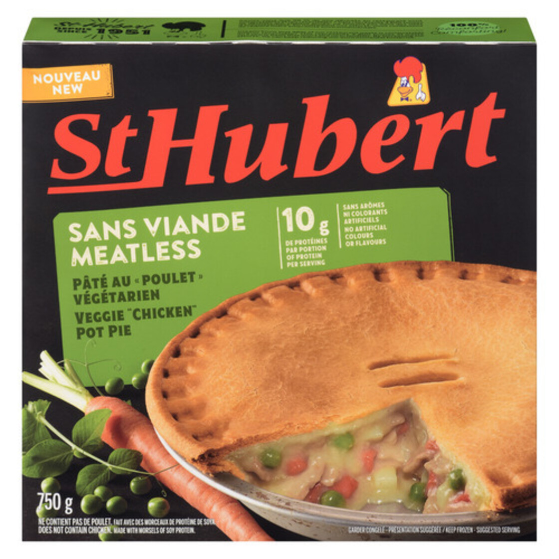 St-Hubert Frozen Veggie Chicken Pot Pie 750 g - Voilà Online Groceries ...