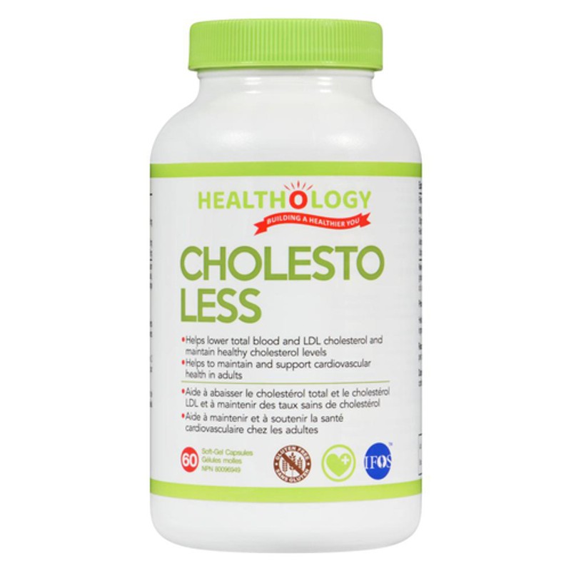 Healthology Cholesto-Less Supplement 60 EA - Voilà Online Groceries ...