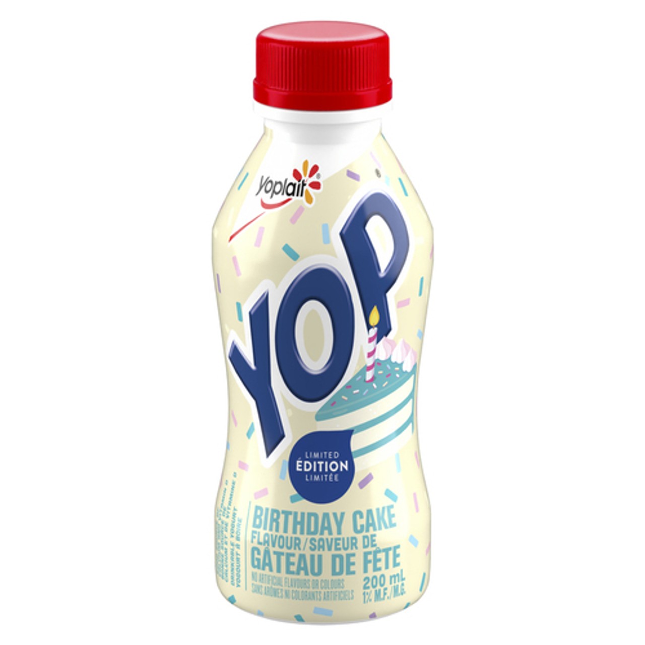Yoplait Yop 1% Drinkable Yogurt Limited Edition Birthday Cake 200 ml ...