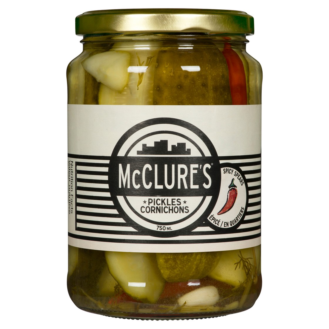McClure's Pickles Spicy Spear 750 ml - Voilà Online Groceries & Offers