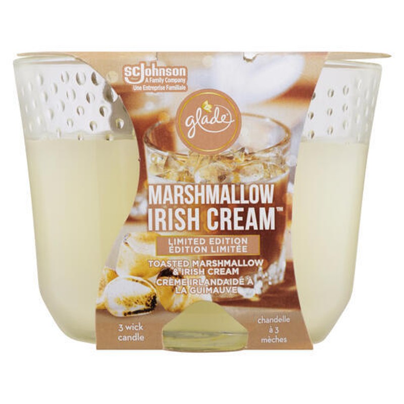 Glade Triple Wick Holiday Candle Marshmallow Irish Cream 1 EA - Voilà ...