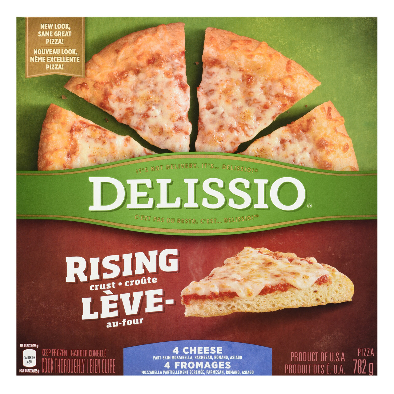 Delissio Rising Crust Frozen Pizza 4 Cheese 782 g - Voilà Online Groceries & Offers