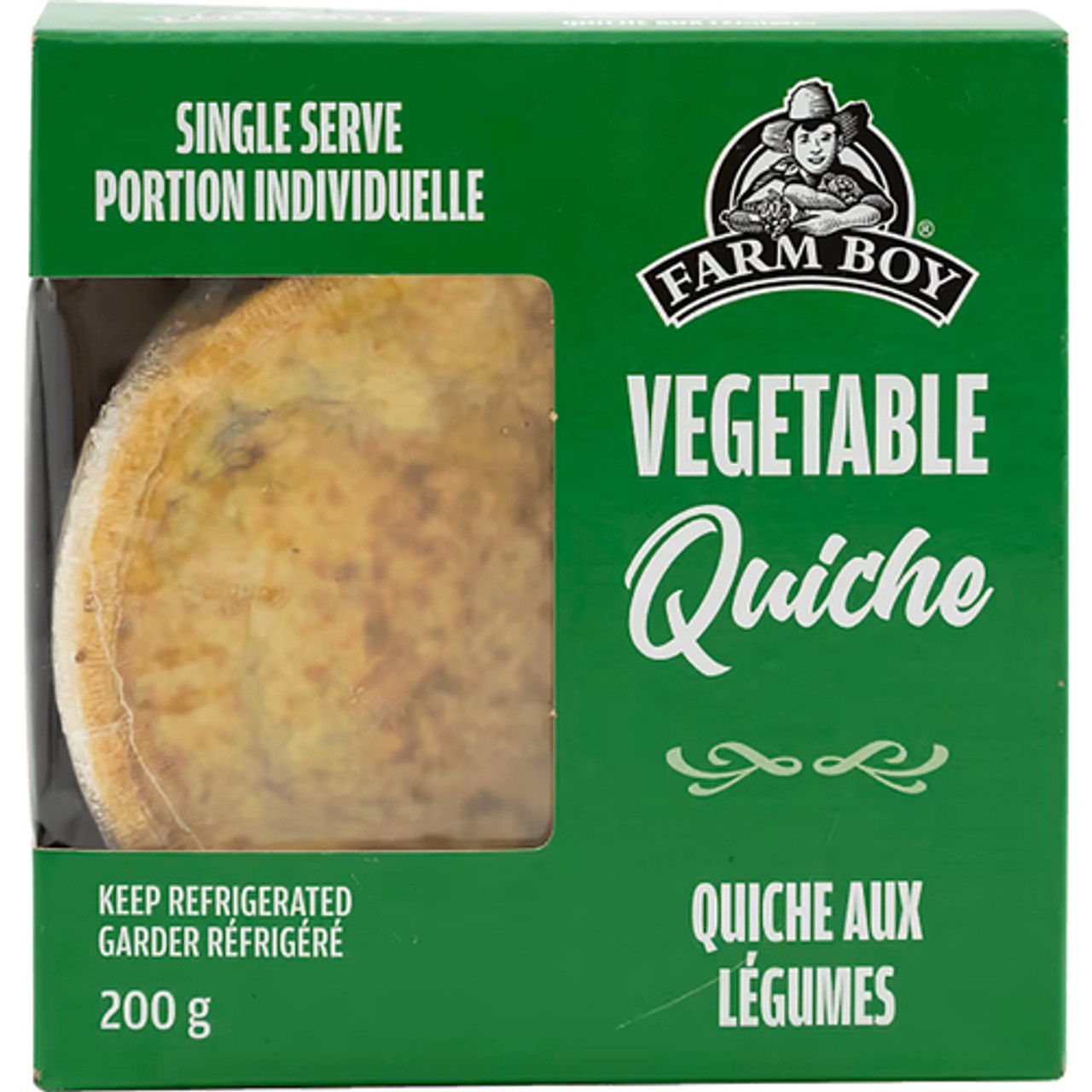 Farm Boy Single Serve Vegetable Quiche 200 g (frozen) - Voilà Online ...