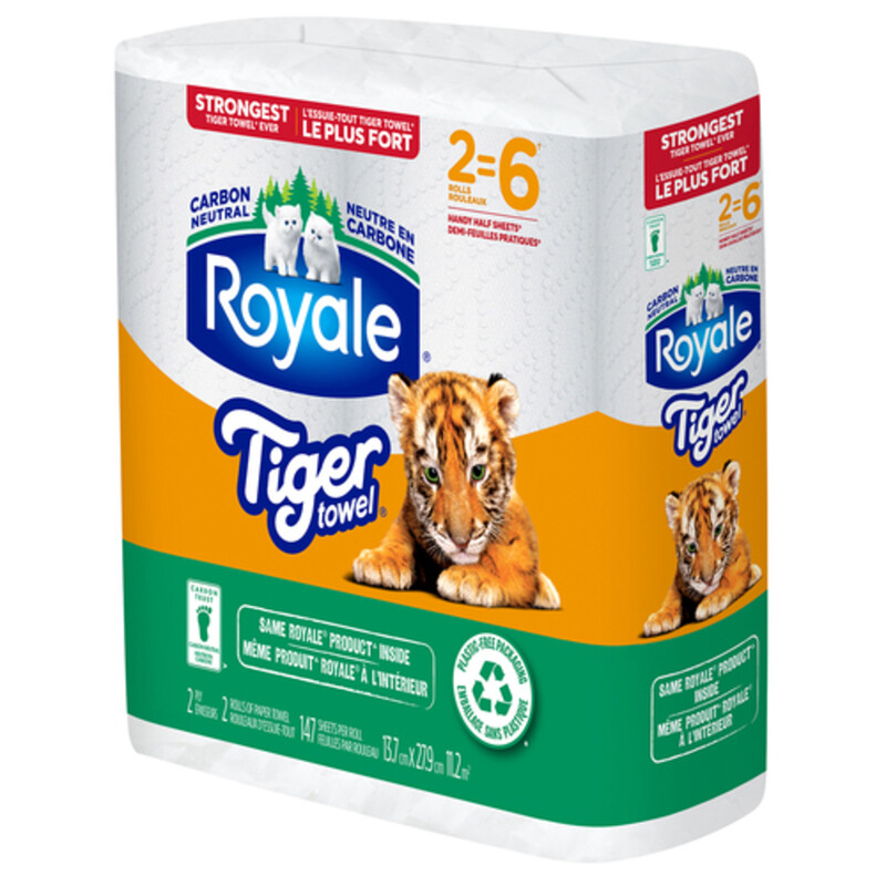 Royale Tiger Paper Towel 2-Ply 2 Rolls x 147 Sheets - Voilà Online ...