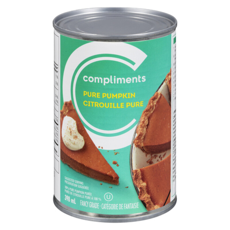 Compliments Pie Filling Pure Pumpkin 398 ml - Voilà Online Groceries ...