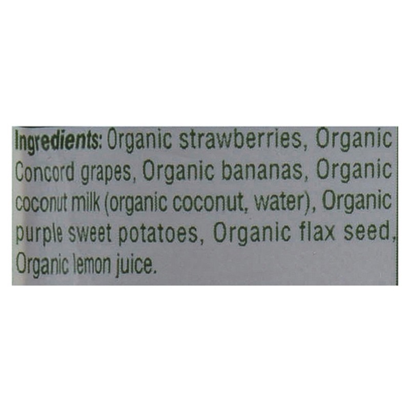 Sprout Organic Dairy Free Baby Food Smoothie Berry Grape With Coconut ...
