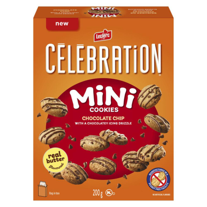 Leclerc Celebration Peanut-Free Mini Cookies Chocolate Chip 200 g ...