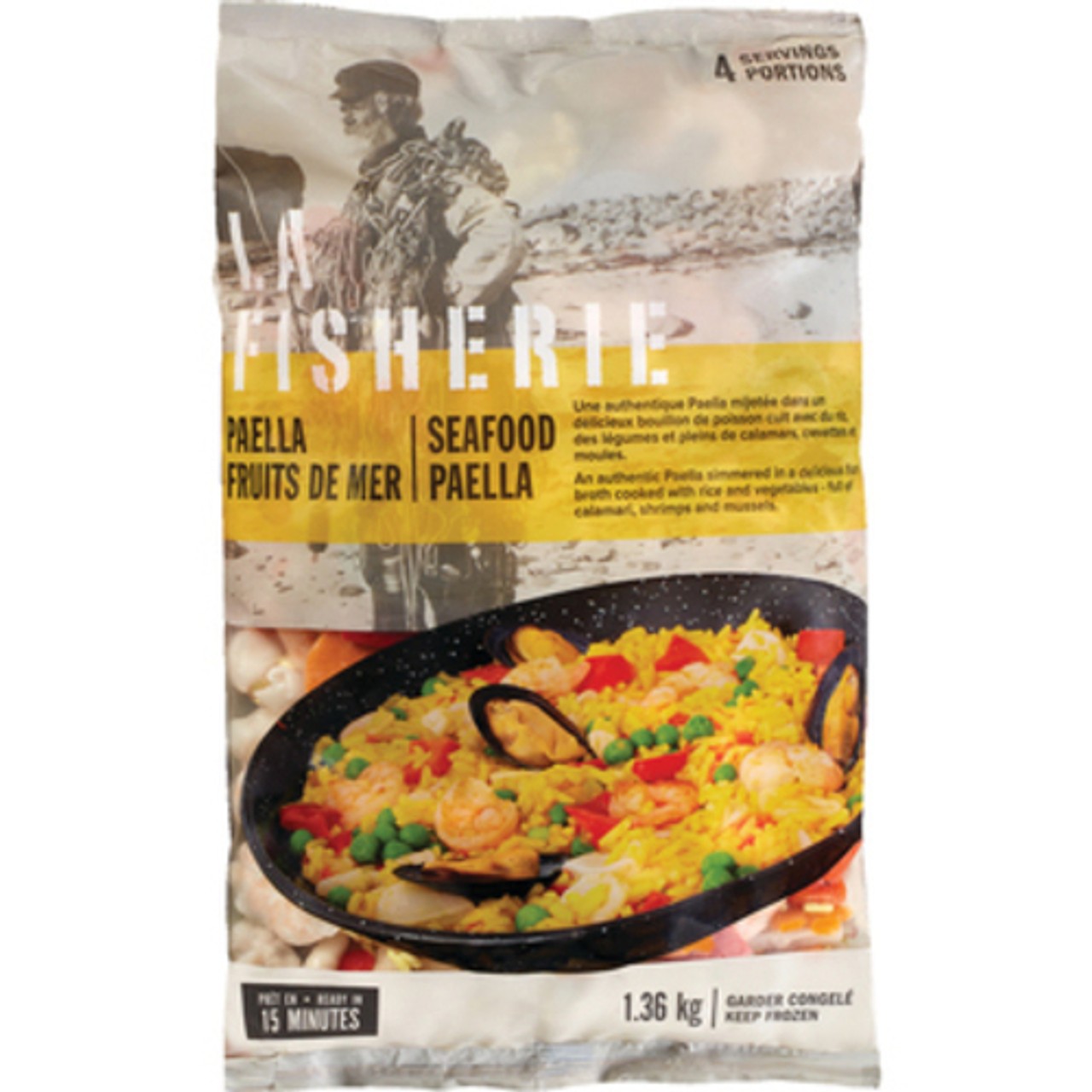 La Fisherie Frozen Seafood Paella 1.36 kg - Voilà Online Groceries & Offers