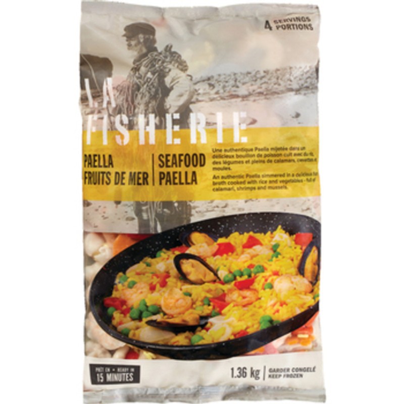 La Fisherie Frozen Seafood Paella 1.36 kg - Voilà Online Groceries & Offers