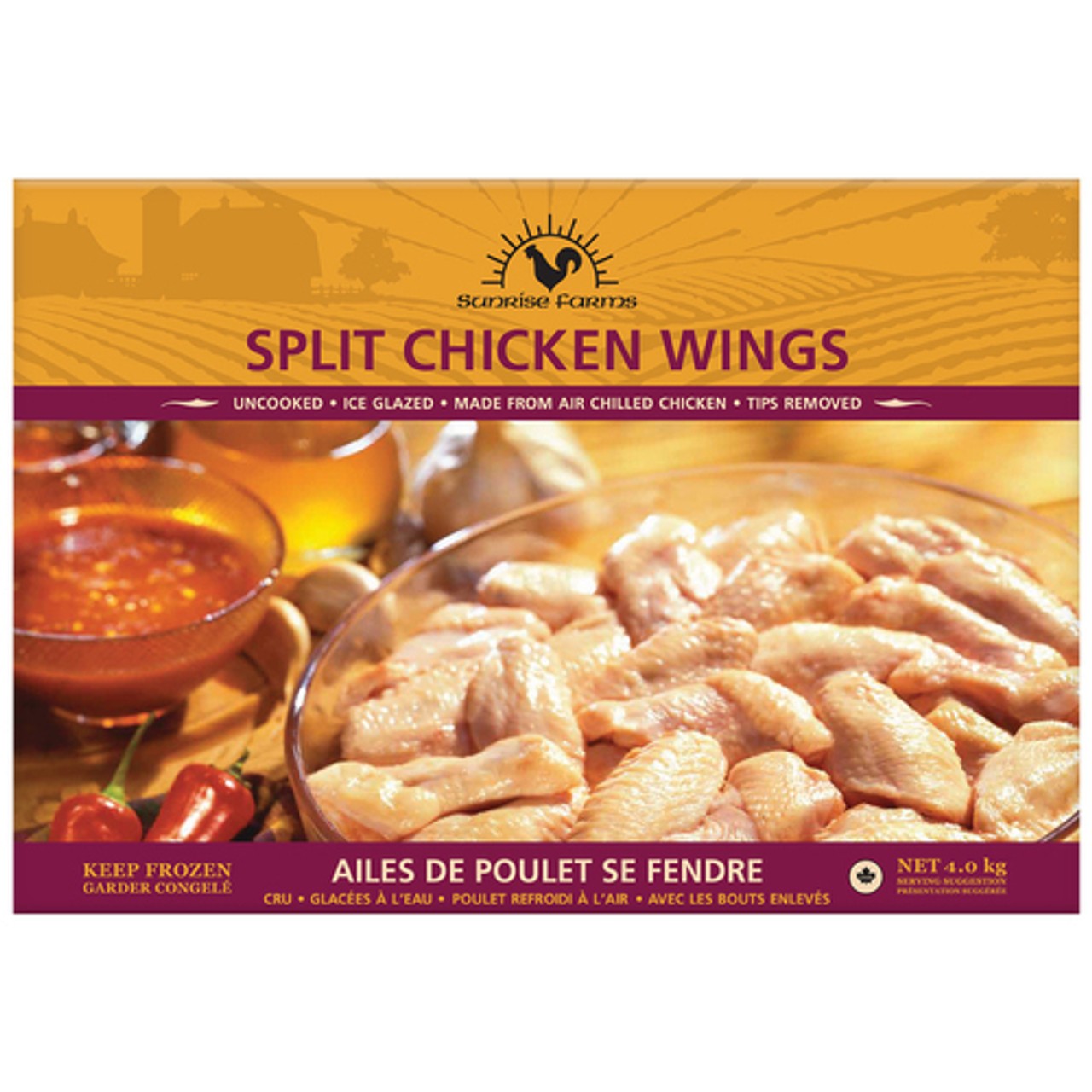 Sunrise Farm Split Chicken Wings 4 kg - Voilà Online Groceries & Offers