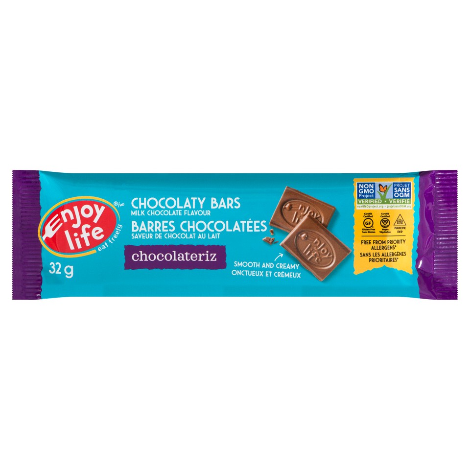 Enjoy Life Chocolaty Bars Milk Chocolate 32 g - Voilà Online Groceries ...