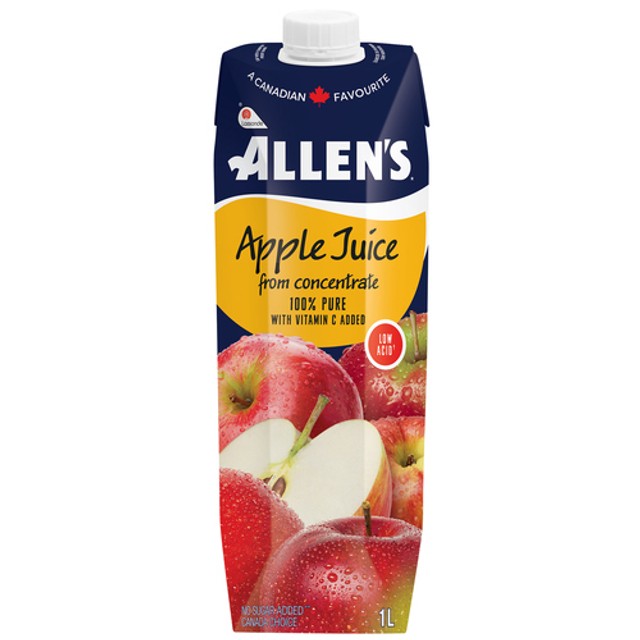 Allen's Pure Apple Juice Low Acid 1 L - Voilà Online Groceries & Offers