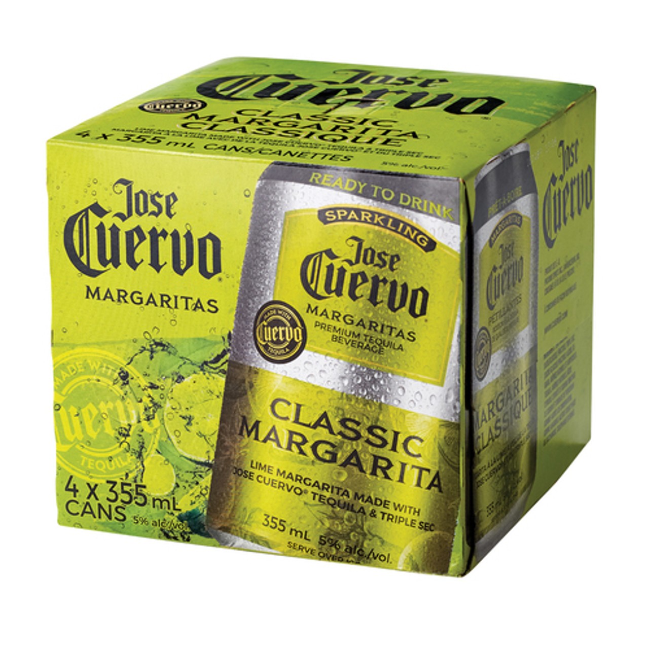 Jose Cuervo Cooler 5% Alcohol Lime Margarita 4 x 355 ml (cans) - Voilà ...