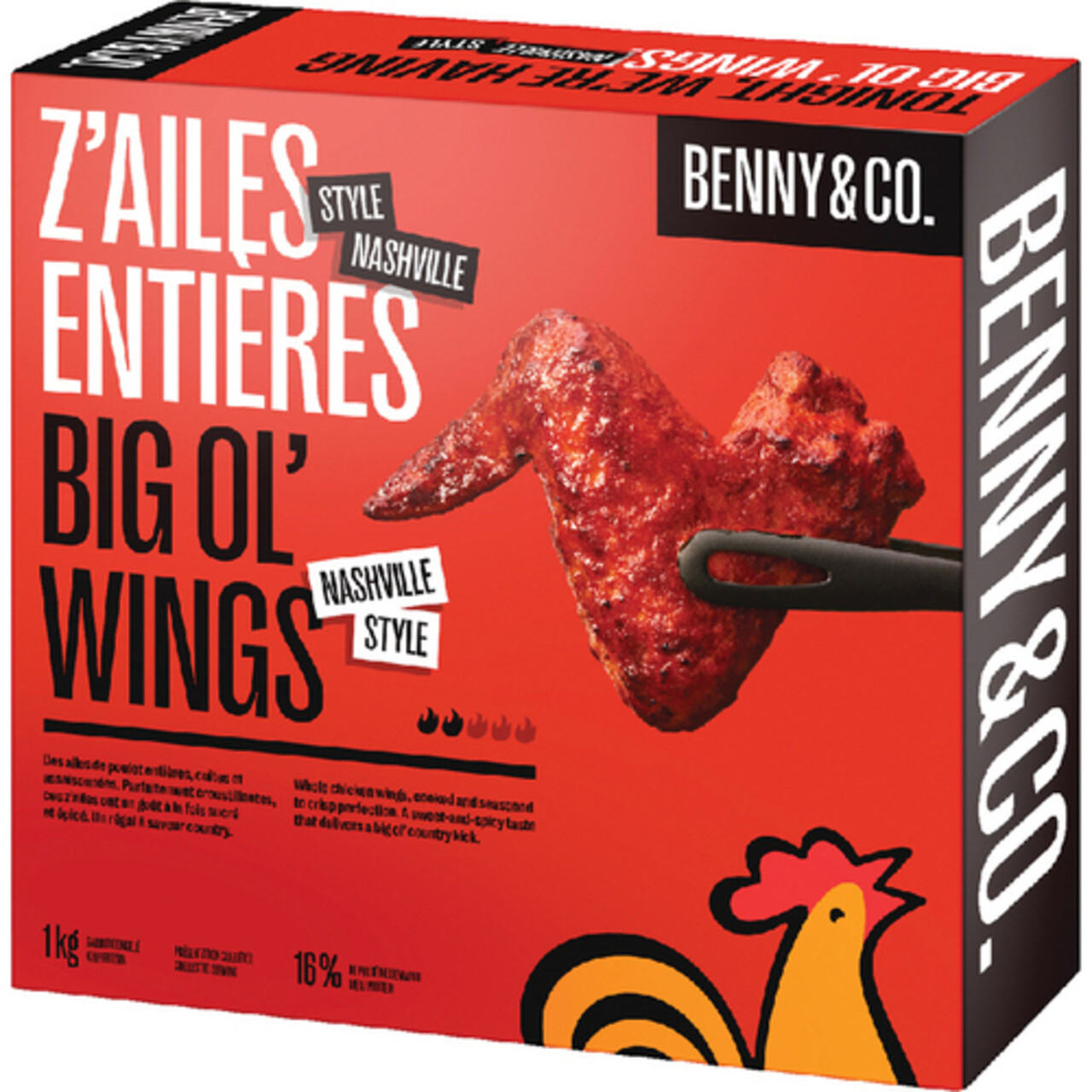 Benny&Co. Frozen Whole Chicken Wings Nashville Style 1 kg - Voilà ...