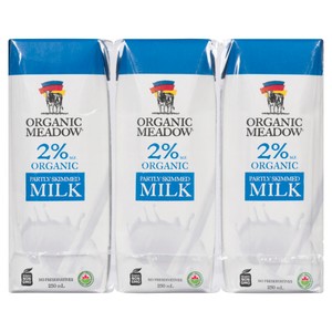 Organic Meadow Organic 2% Milk Partly Skimmed 3 x 250 ml - Voilà Online ...