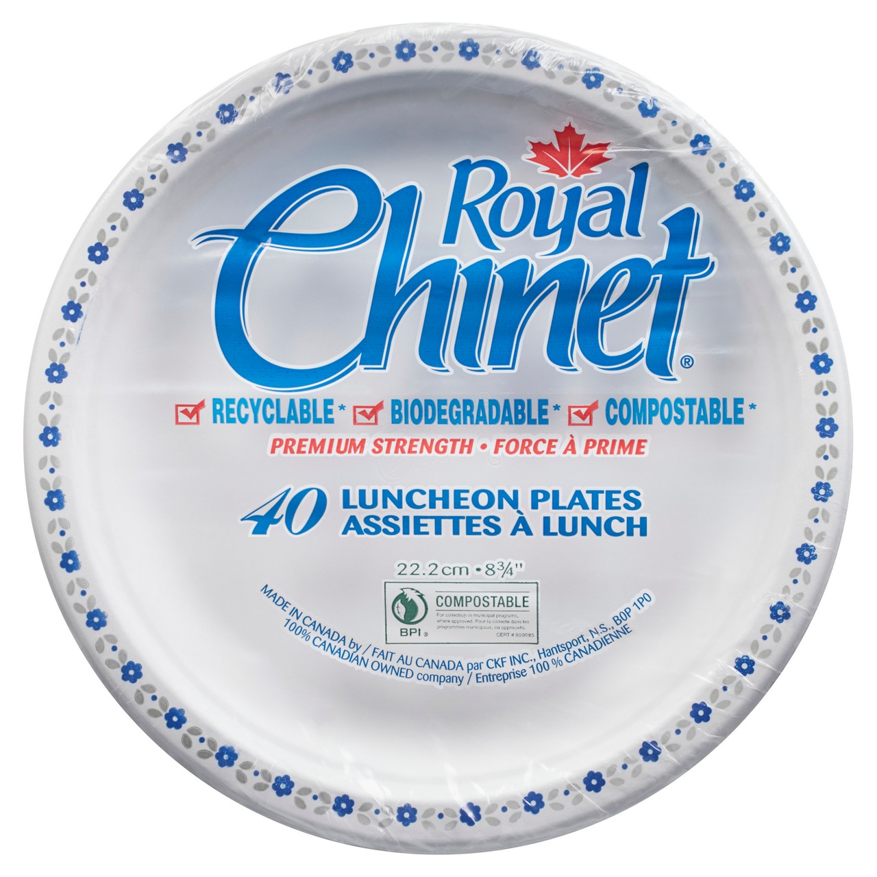 Royal Chinet Luncheon Plates 8.75-Inch 40 Pack - Voilà Online Groceries ...