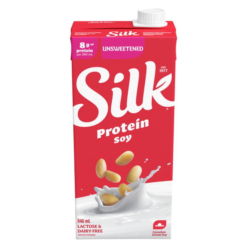 Silk Dairy-Free Unsweetened Soy Milk Alternative Original Shelf Stable ...