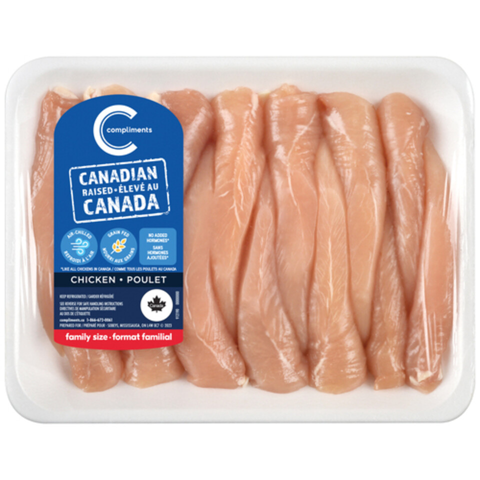 Compliments Chicken Breast Fillets Boneless Skinless Value Pack 10-15 ...