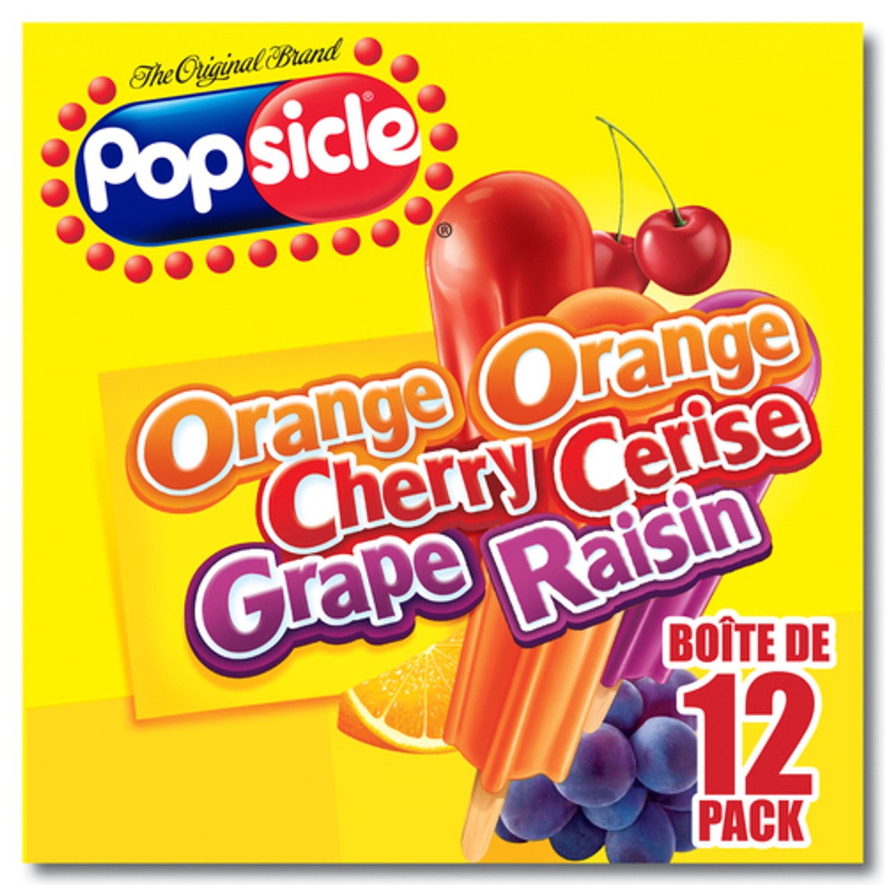 Popsicle Ice Pops Orange Cherry Grape 12 x 48 ml - Voilà Online ...