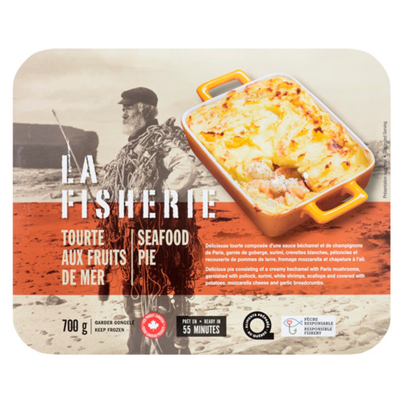 La Fisherie Frozen Seafood Pie 700 g - Voilà Online Groceries & Offers