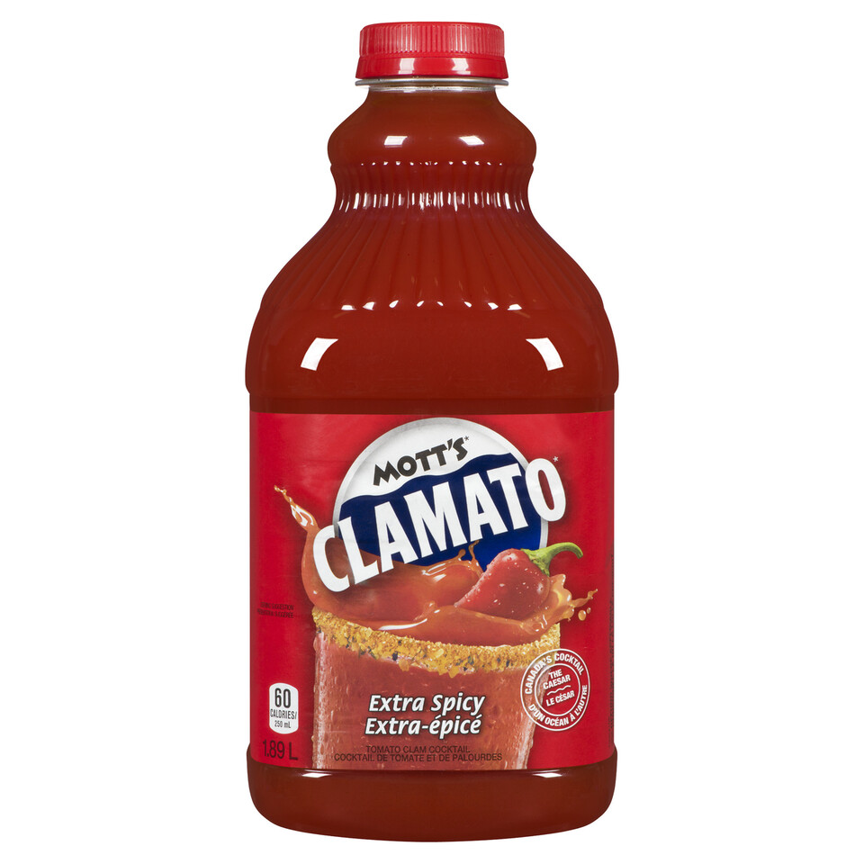 Mott's Clamato Cocktail Extra Spicy 1.89 L (bottle) - Voilà Online ...