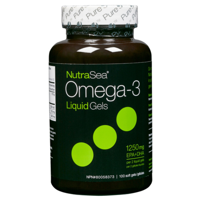 NutraSea Omega-3 Liquid Gels 100 Count - Voilà Online Groceries & Offers