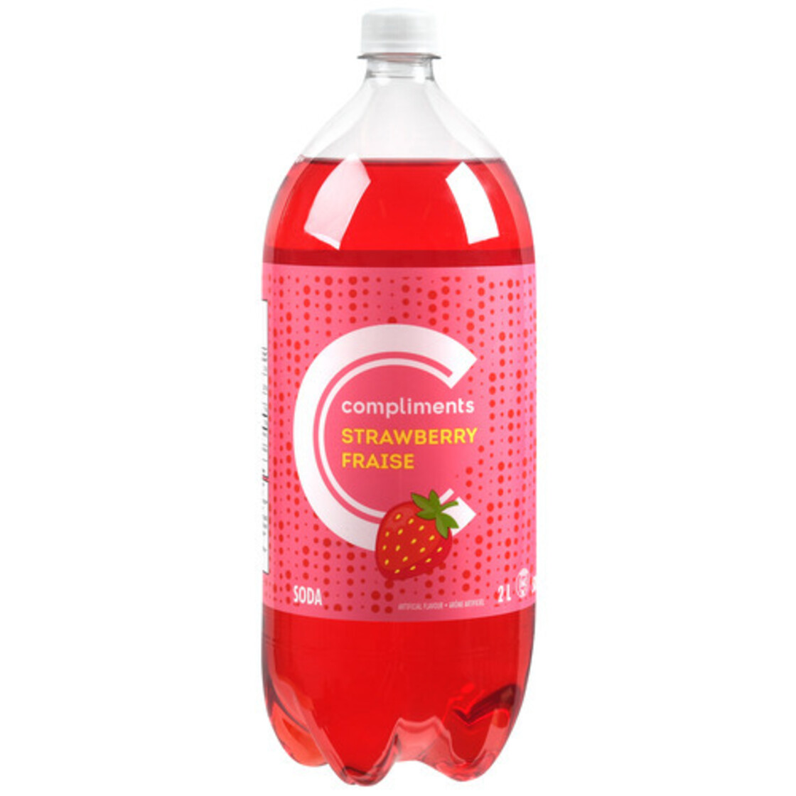 Compliments Soft Drink Strawberry 2 L (bottle) - Voilà Online Groceries ...