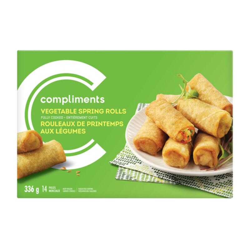 Compliments Frozen Vegetable Spring Rolls 336 g - Voilà Online ...