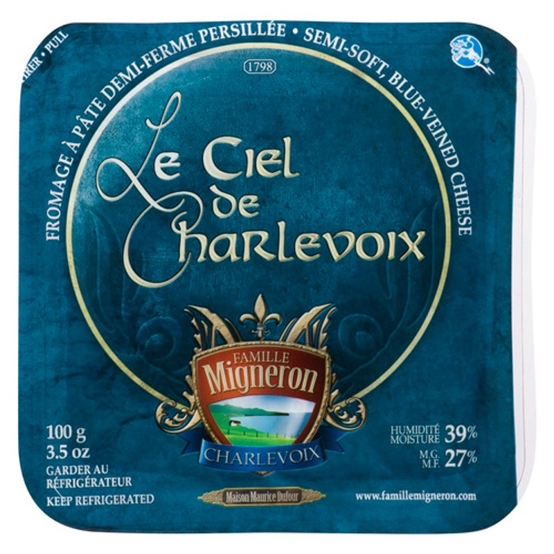 Famille Migneron Veined Le Ciel De Charlevoix Blue Cheese Semi Soft 100 ...