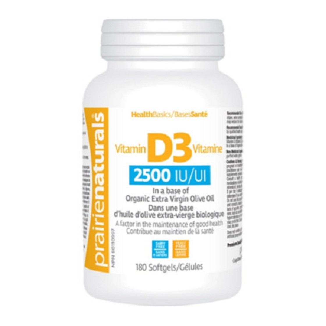 Prairie Naturals Vitamins D3 In Olive Oil 180 Softgels - Voilà Online ...
