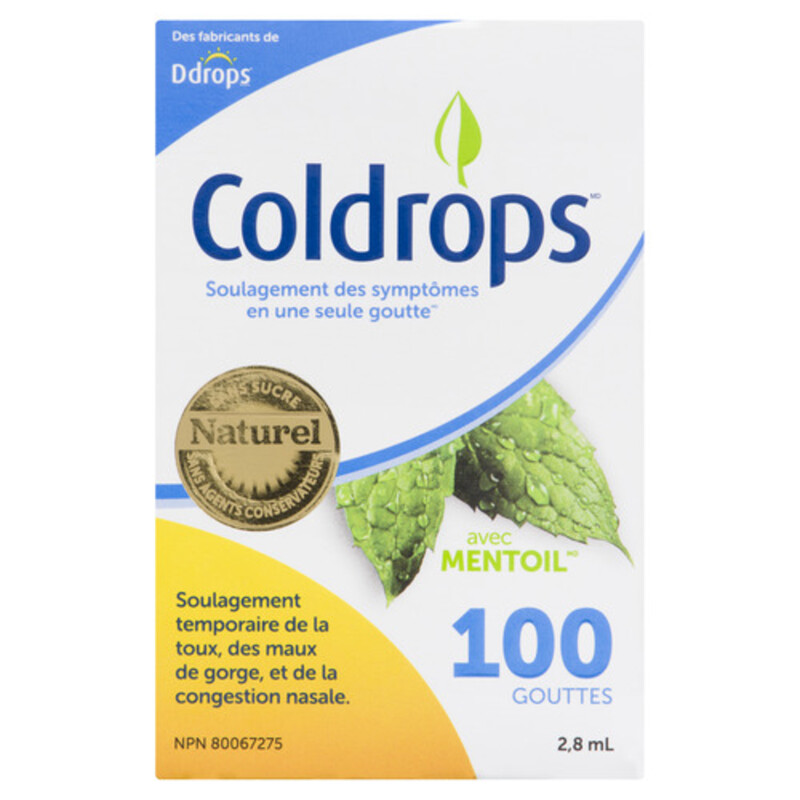 Coldrops Cough & Cold Menthol 100 Drops 2.8 mL - Voilà Online Groceries ...